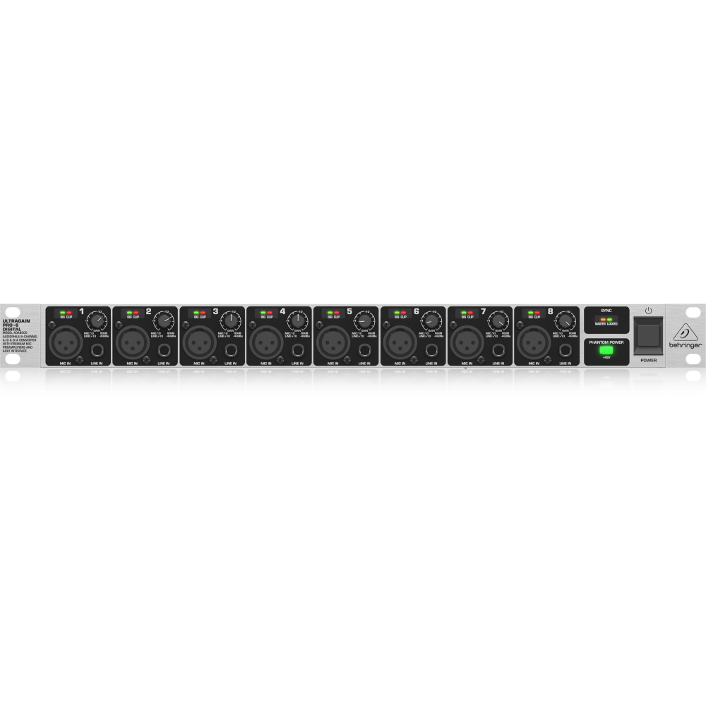 Behringer ADA8000 Audiophile 8 Channel A/D and D/A Converter with Prem