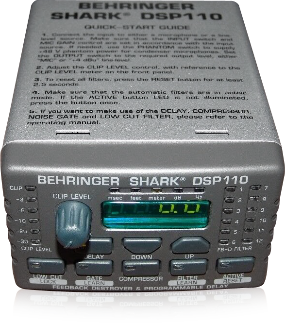 Behringer Shark DSP110 Digital 24-Bit Multi-Function Signal, 54% OFF