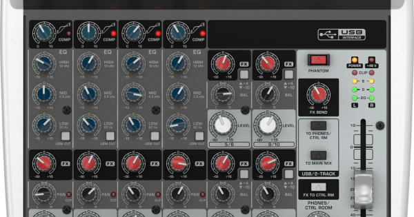 Behringer Q1202USB Premium 12-Input 2-Bus Mixer with XENYX Mic Preamps