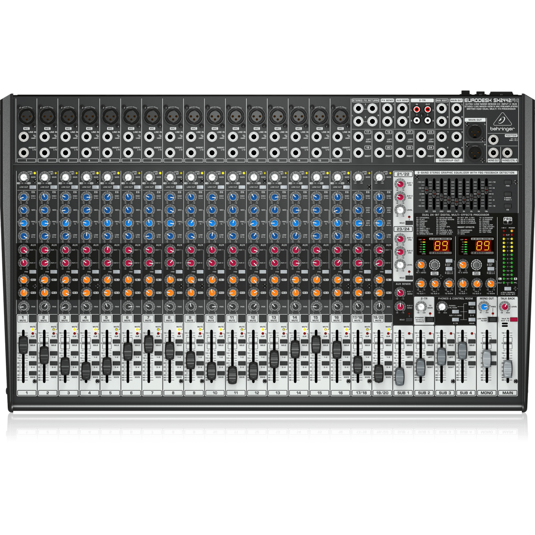 Behringer SX2442FX Ultra-Low Noise Design 24-Input 4-Bus Studio/Live M