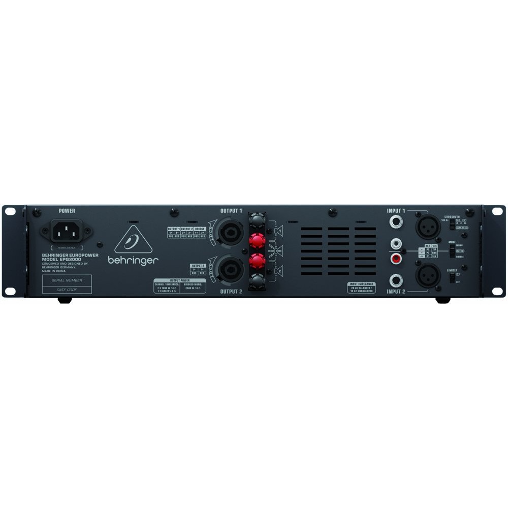 Behringer EPQ2000 Europower 2000W Light Weight Stereo Power Amplifier