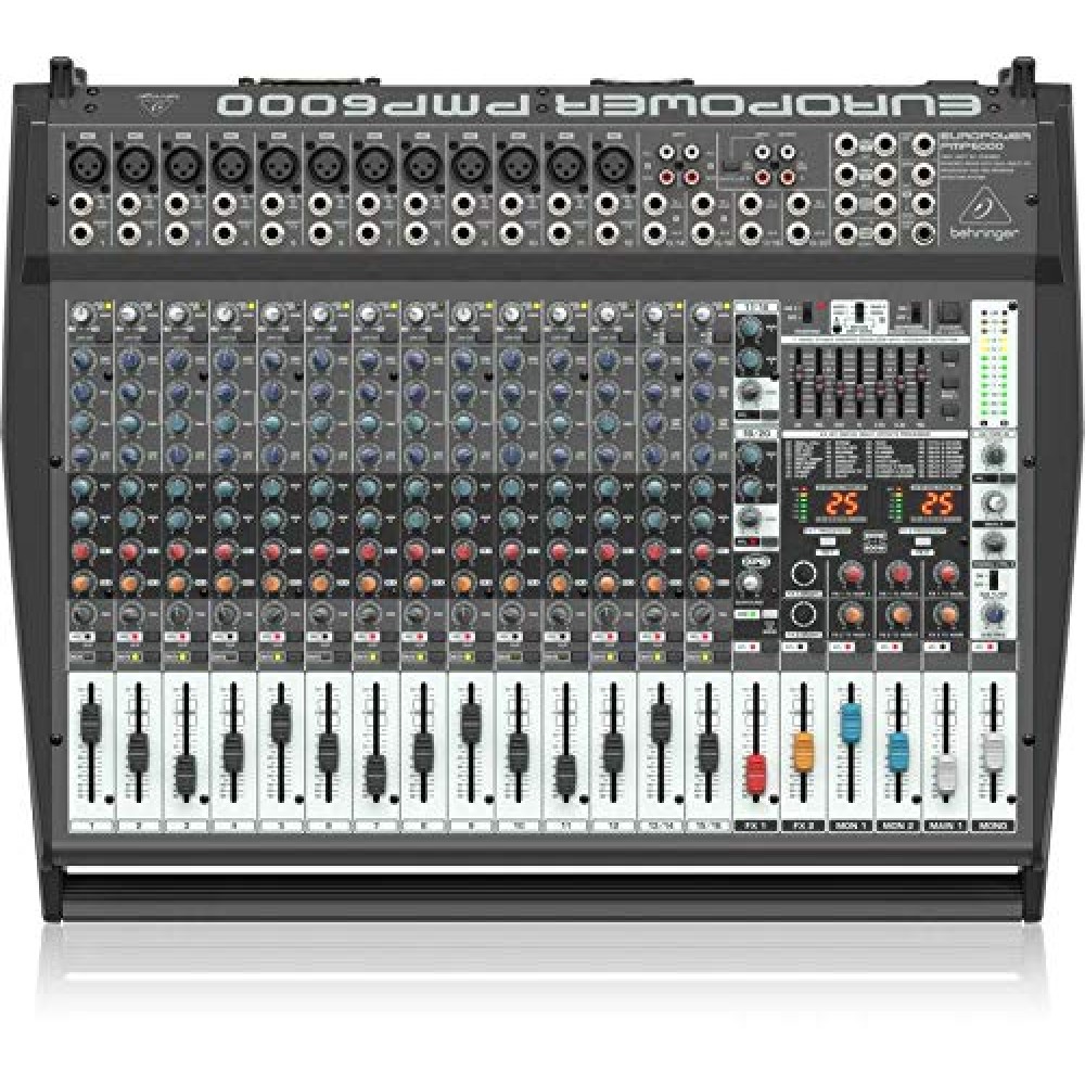 Behringer Europower PMP6000 1600-Watt 20-Channel Powered Mixer