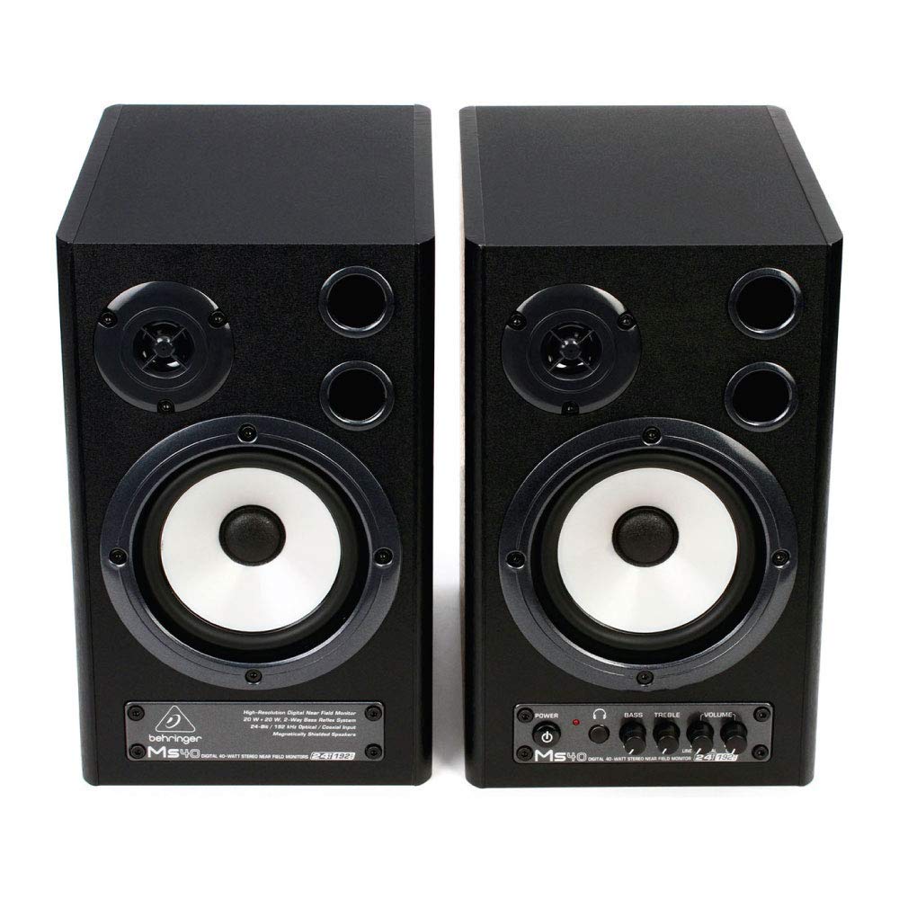 Behringer MS40 24-Bit/192 kHz Digital 40-Watt Stereo Near Field Monito