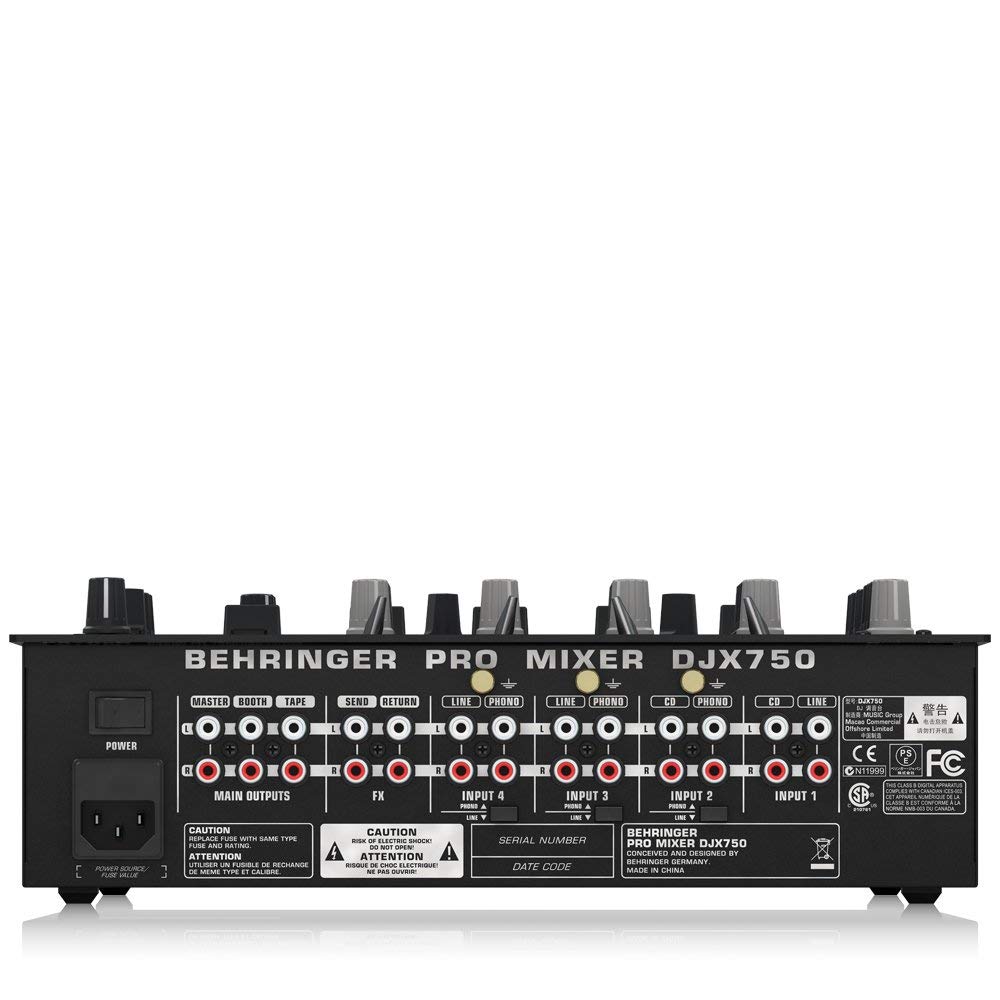 Behringer Pro Mixer DJX750 Professional 5-Channel DJ Mixer