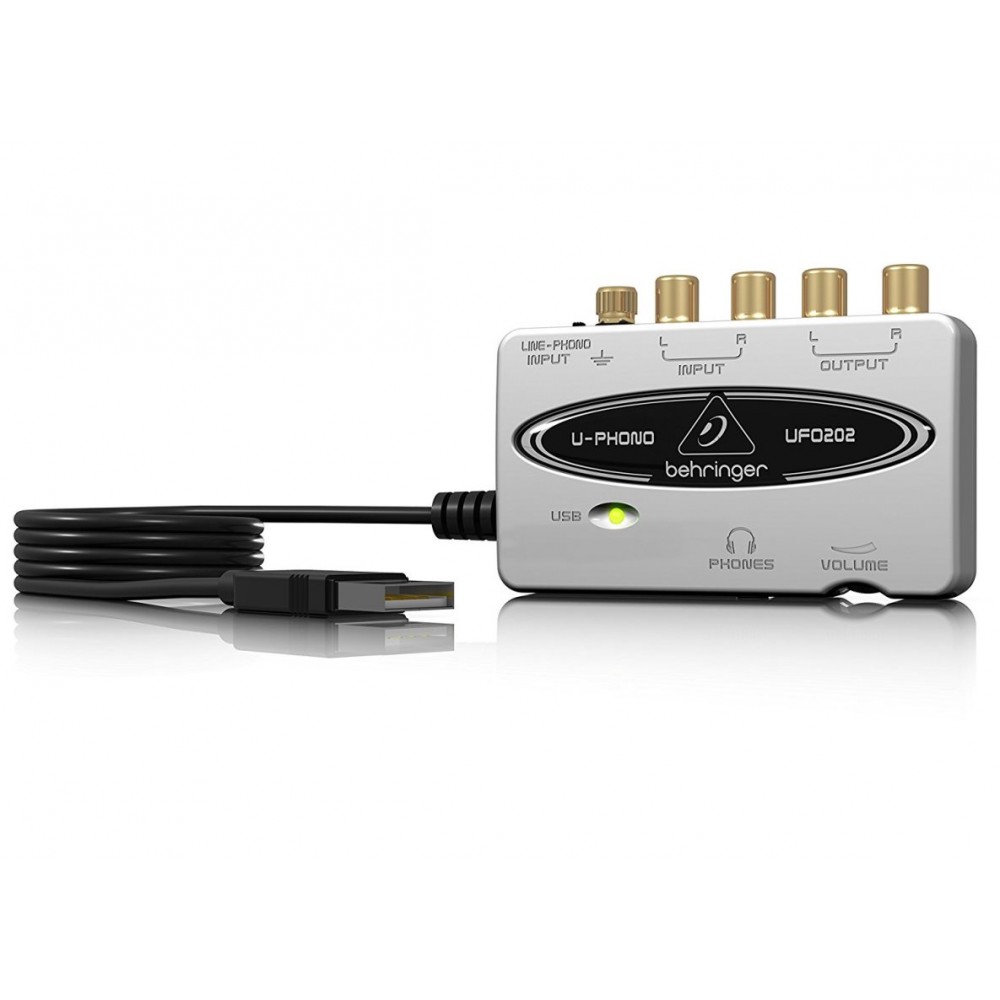 Behringer U-Phono UFO202 Audiophile USB/Audio Interface with Built-in