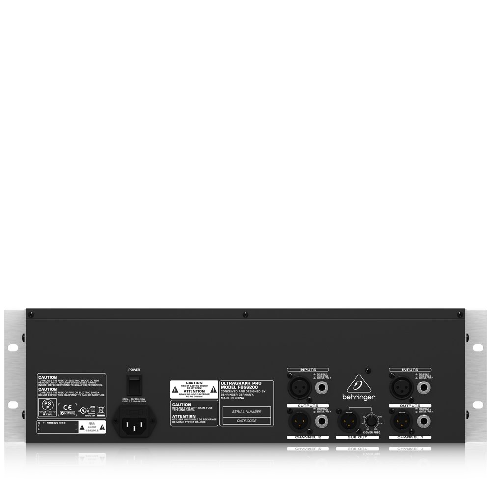 Behringer Ultragraph Pro Fbq6200 Ultra-Musical 31-Band Stereo Graphic