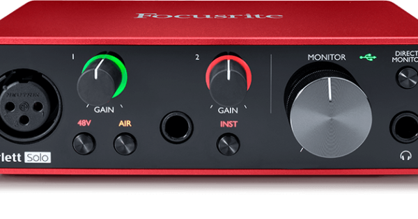 Focusrite Scarlett Solo (3rd Gen) USB Audio Interface with Pro Tools