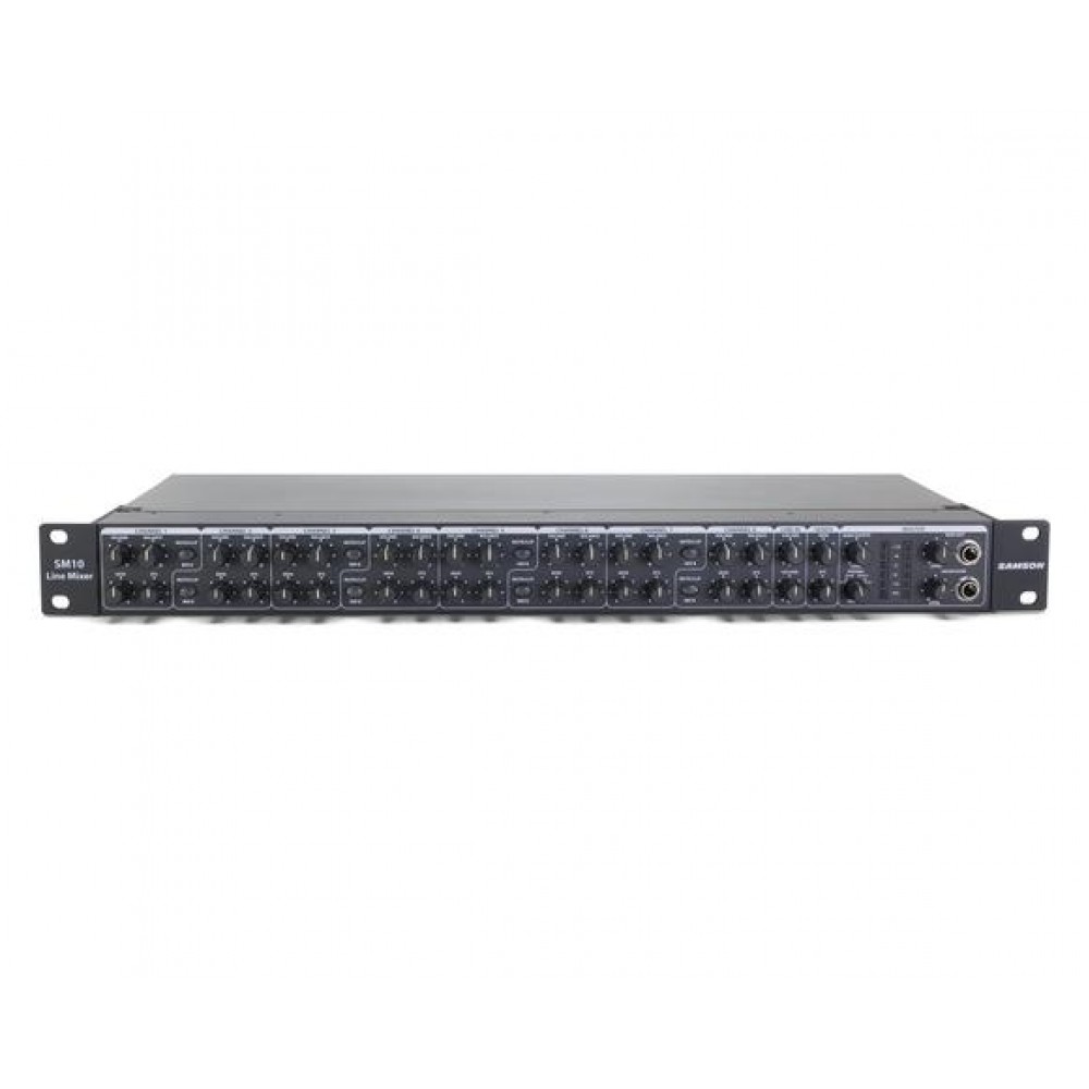Samson SM10 Ten channels (eight 1/4" stereo line inputs, two comb